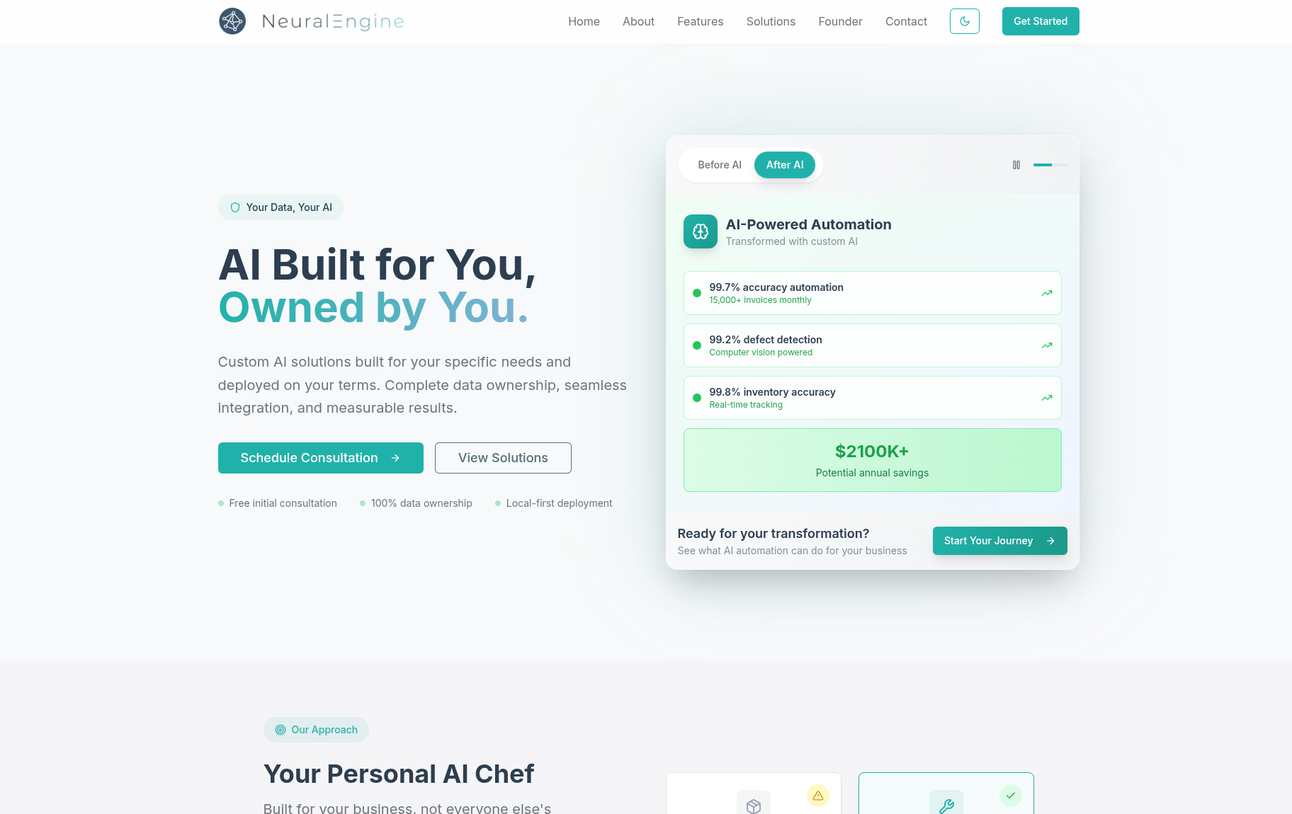 NeuralEngine - Custom AI Automation Solutions for Your Business